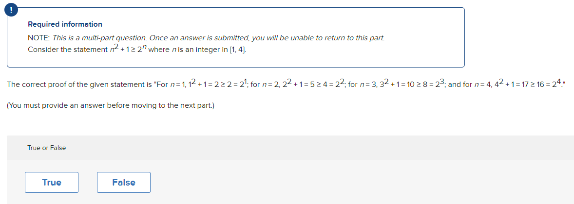 Solved Required information NOTE: This is a multi-part | Chegg.com