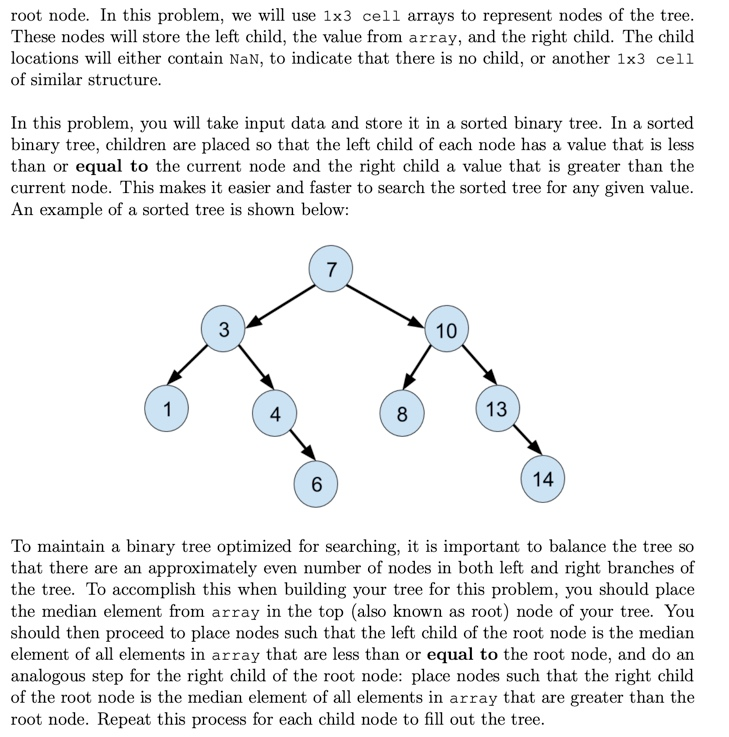 4 Binary Tree function (tree, depth] myBinaryTree | Chegg.com