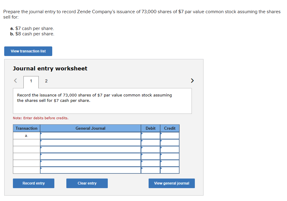 Solved Prepare the journal entry to record Zende Company's | Chegg.com