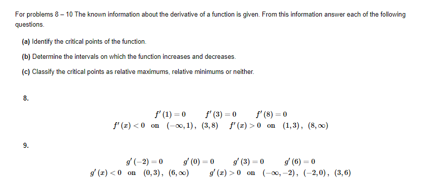 Solved Section 4-5: The Shape Of A Graph, Part I - | Chegg.com