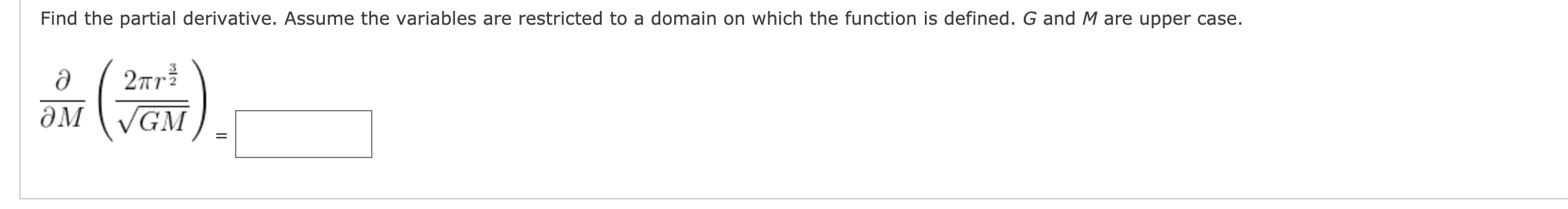 Solved Find the partial derivative. Assume the variables are | Chegg.com