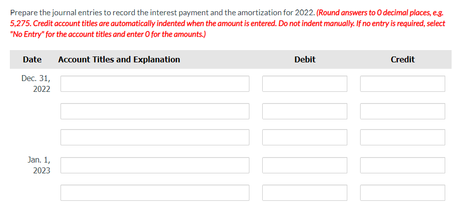 Solved Prepare the journal entries to record the interest | Chegg.com
