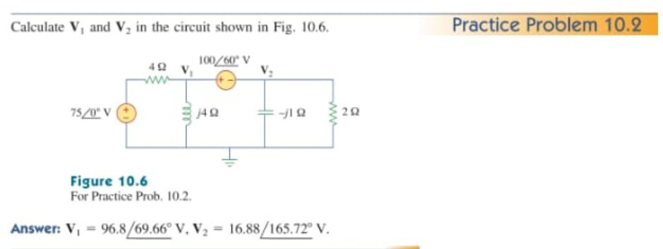 Solved Calculate V, and V, in the circuit shown in Fig. | Chegg.com