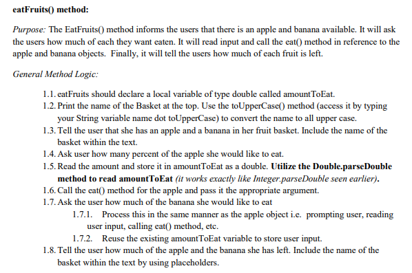 Solved I need help in JAVA please with multiple classes | Chegg.com
