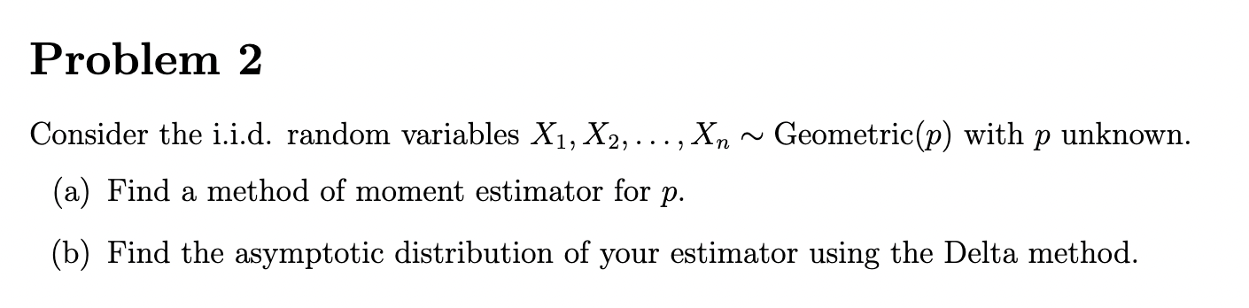 Solved Consider the i.i.d. random variables | Chegg.com