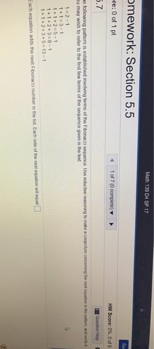 Solved Following pattern is established involving terms of | Chegg.com