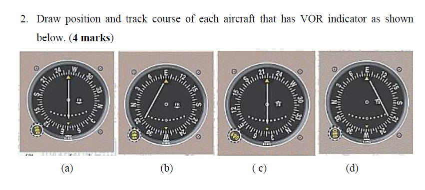 Solved 2. Draw position and track course of each aircraft | Chegg.com
