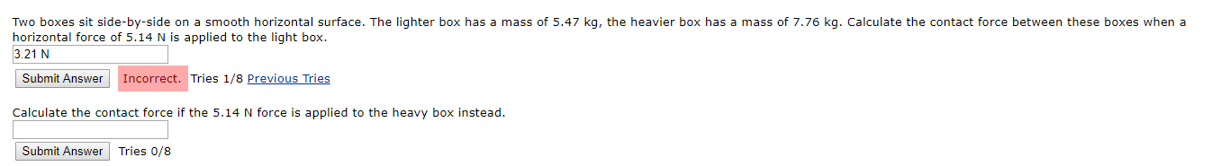 Solved Two boxes sit side-by-side on a smooth horizontal | Chegg.com