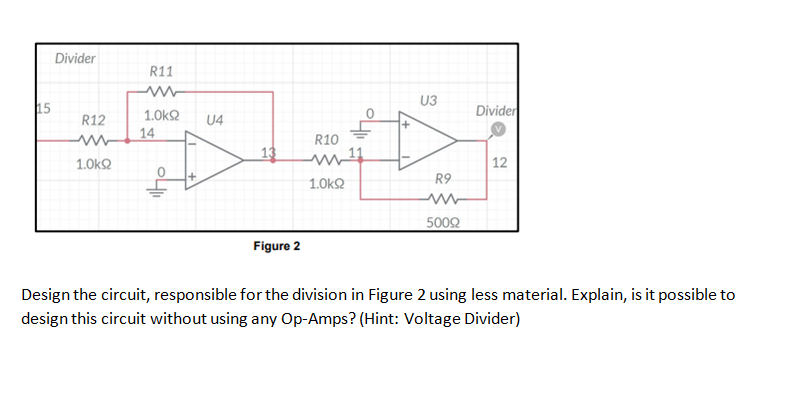 Solved Design the circuit, responsible for the division in | Chegg.com