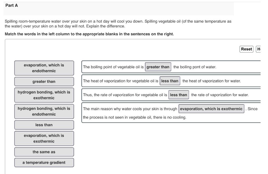 Solved Spilling room-temperature water over your skin on a | Chegg.com