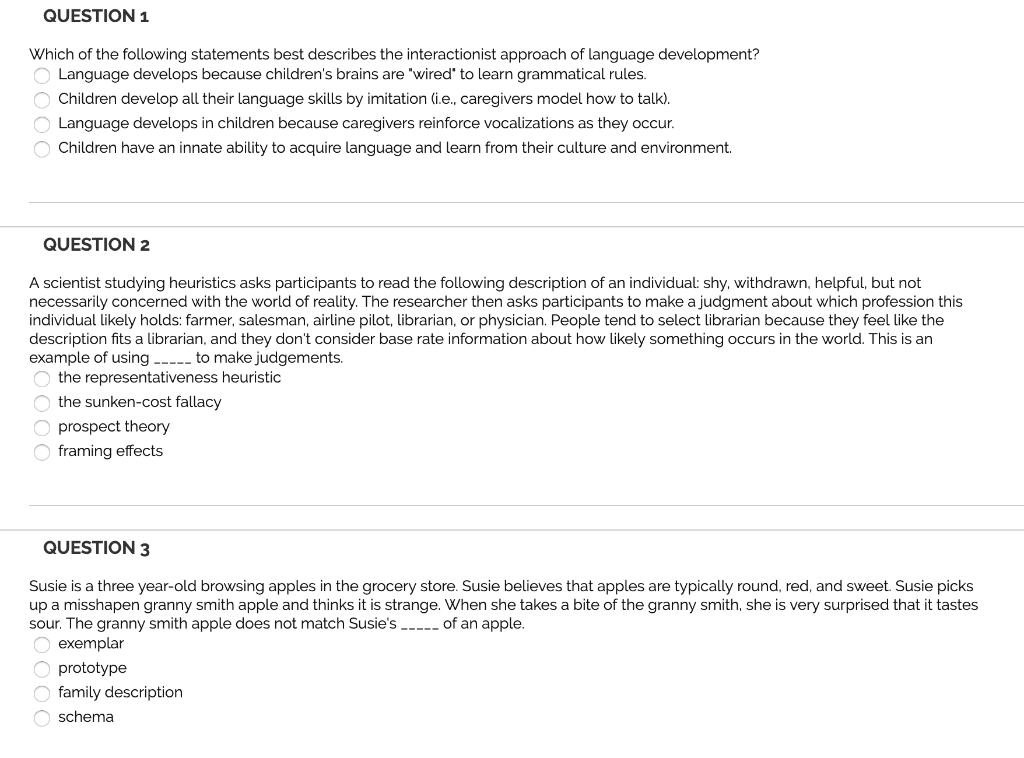 Solved QUESTION 1 Which of the following statements best | Chegg.com