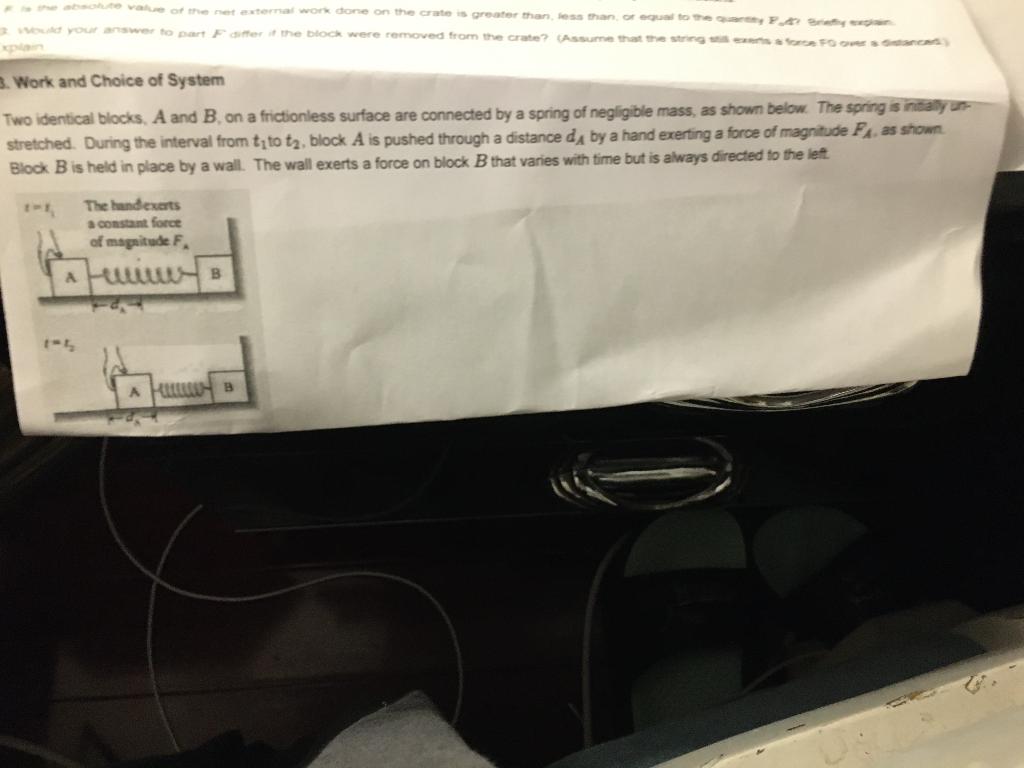 Solved bet value of net external work done on the crate is | Chegg.com