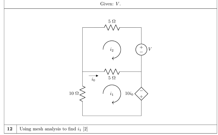 Solved Given: VS1,R1,R2.Given: V. Using mesh analysis to | Chegg.com