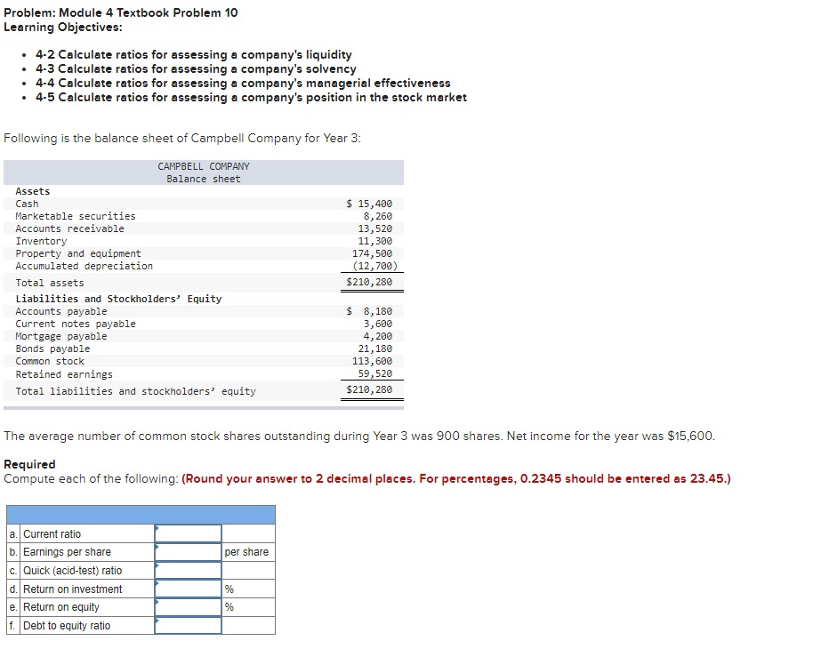 Solved Problem: Module 4 Textbook Problem 10 Learning | Chegg.com