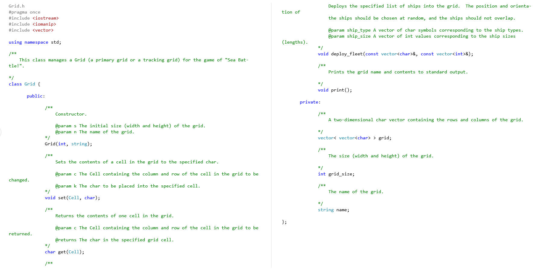 Solved CS231 Project #2: "Sea Battle!" For this project, you | Chegg.com