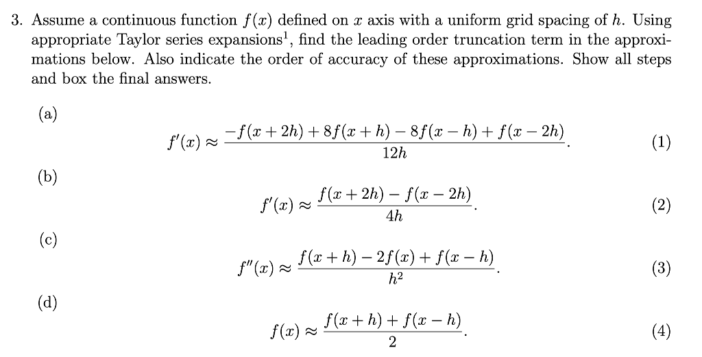 Solved 3. Assume a continuous function f(x) defined on x | Chegg.com