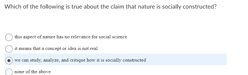 Which of the following is an example a of socially | Chegg.com