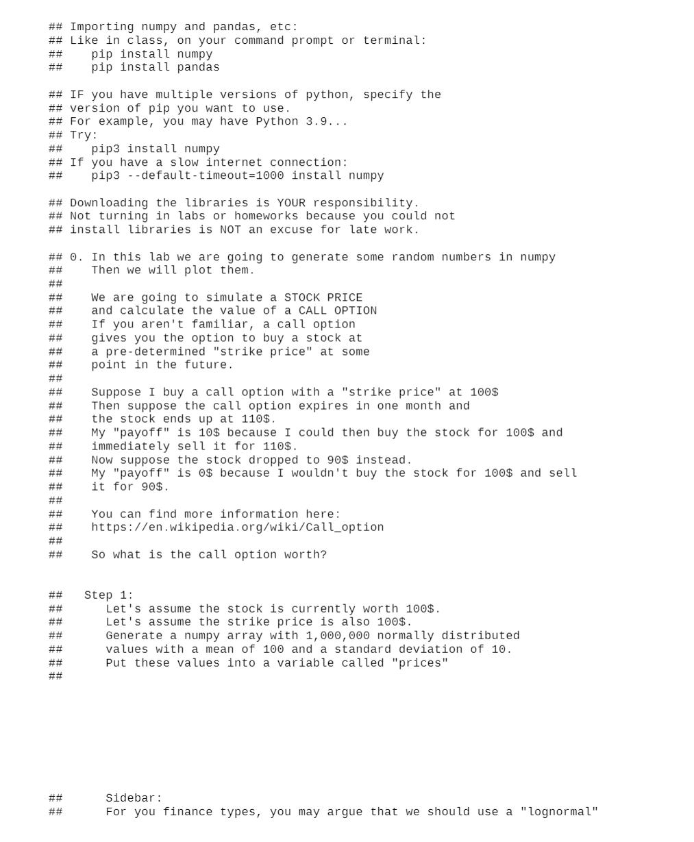 Solved Importing Numpy And Pandas Etc Like In Class 5458