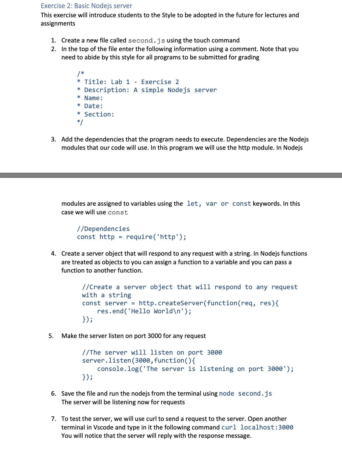 Solved Exercise 2 Basic Nodejs Server This Exercise Will 0153