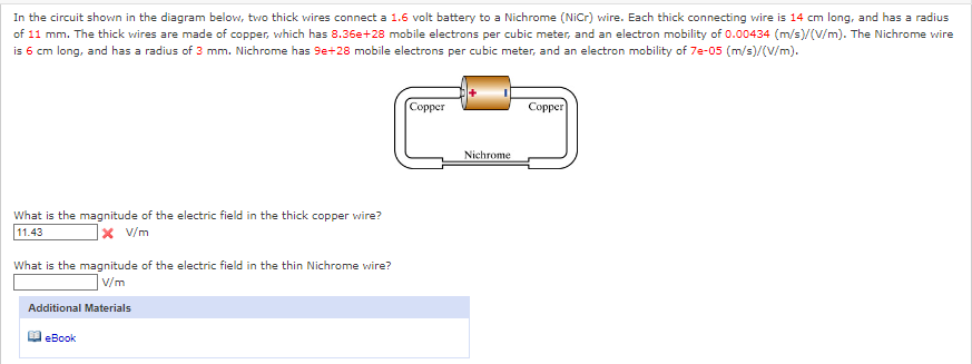 Solved In the circuit shown in the diagram below, two thick | Chegg.com