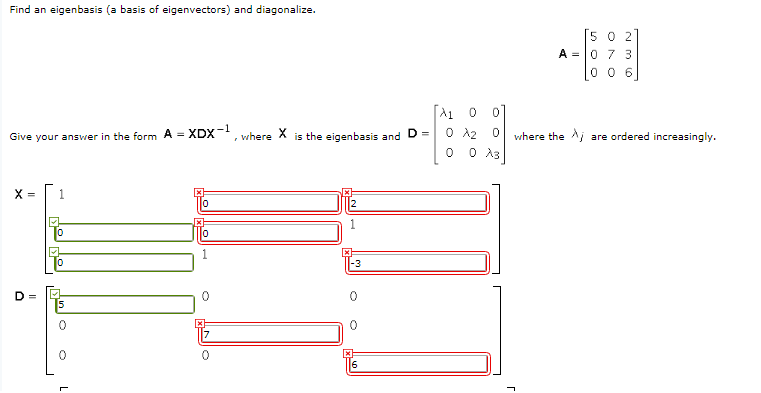 Solved Find an eigenbasis (a basis of eigenvectors) and | Chegg.com