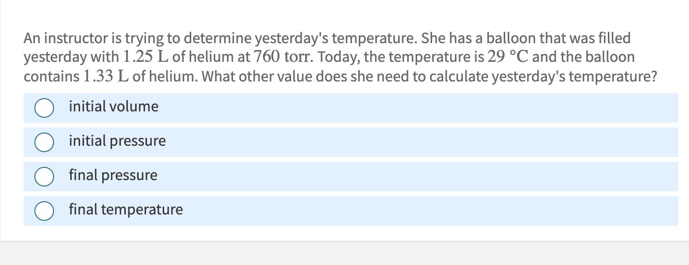 Solved An instructor is trying to determine yesterday's | Chegg.com