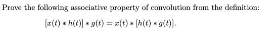 Solved Prove the following associative property of | Chegg.com