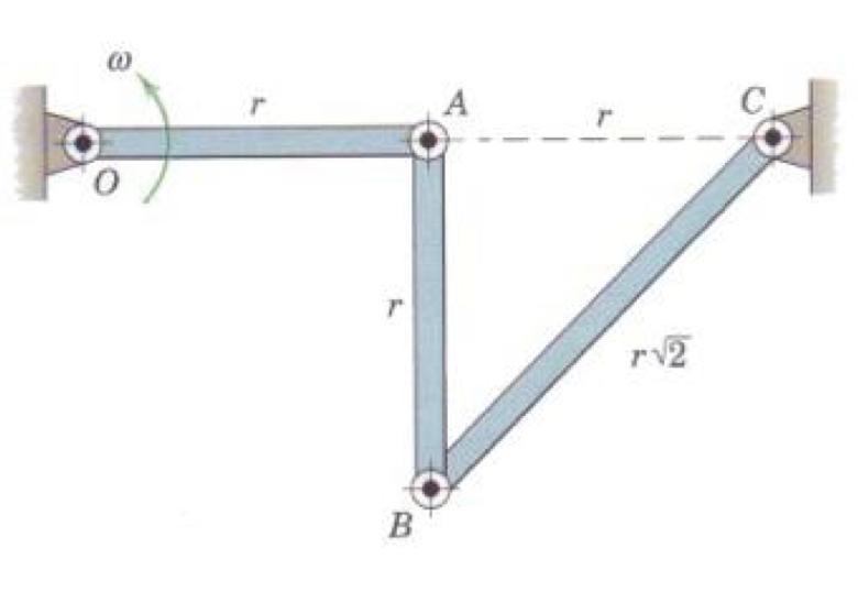 Solved 35. Link OA has a constant counterclockwise | Chegg.com