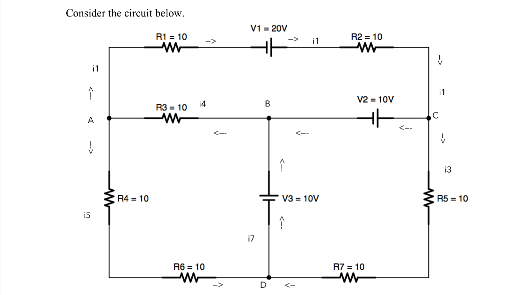 Solved 1. Use Kirchhoff’s node rule to write all 4 node | Chegg.com