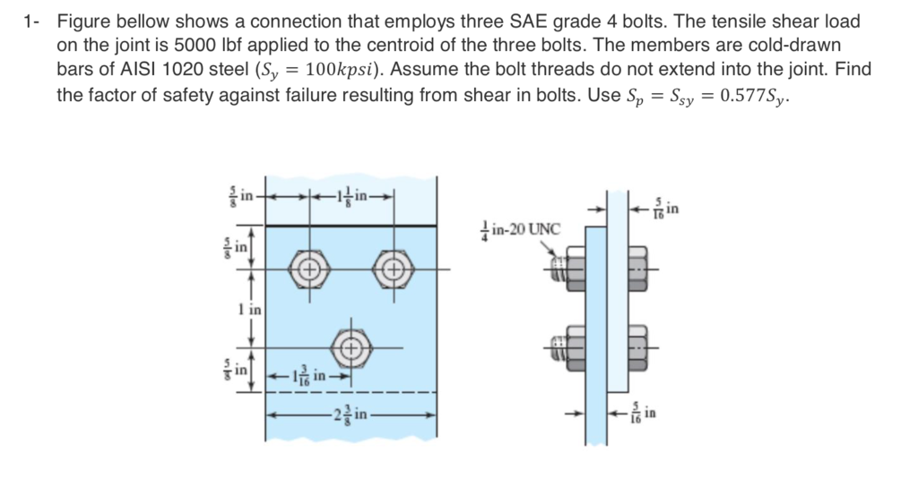 Solved 1 Figure bellow shows a connection that employs three | Chegg.com