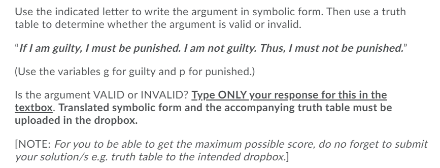 Solved Use the indicated letter to write the argument in | Chegg.com