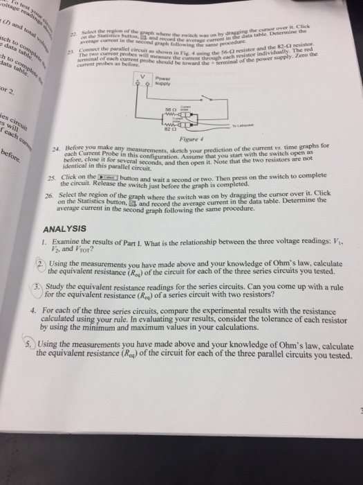 Solved DATA TABLES Part I: Series circuits 4.55 2 56 820 | Chegg.com