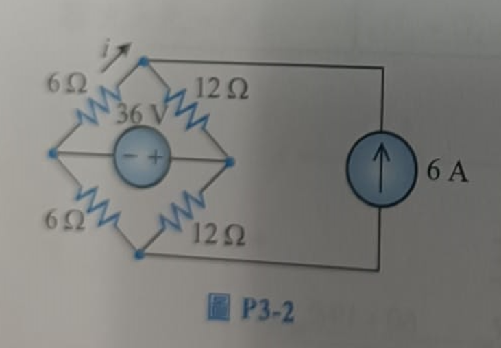Solved Using the overlapping principle, find i in Figure | Chegg.com