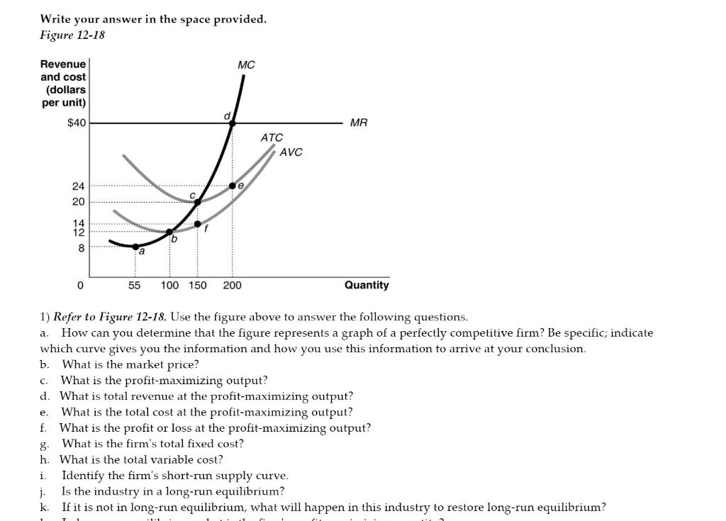 Solved Write your answer in the space provided. Figure 12-18 | Chegg.com