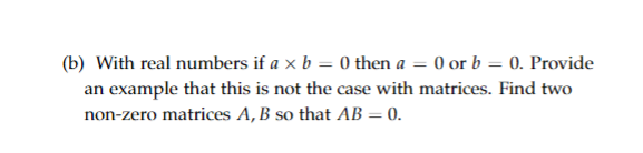 Solved 2. Matrix operations (a) Matrix multiplication is not | Chegg.com