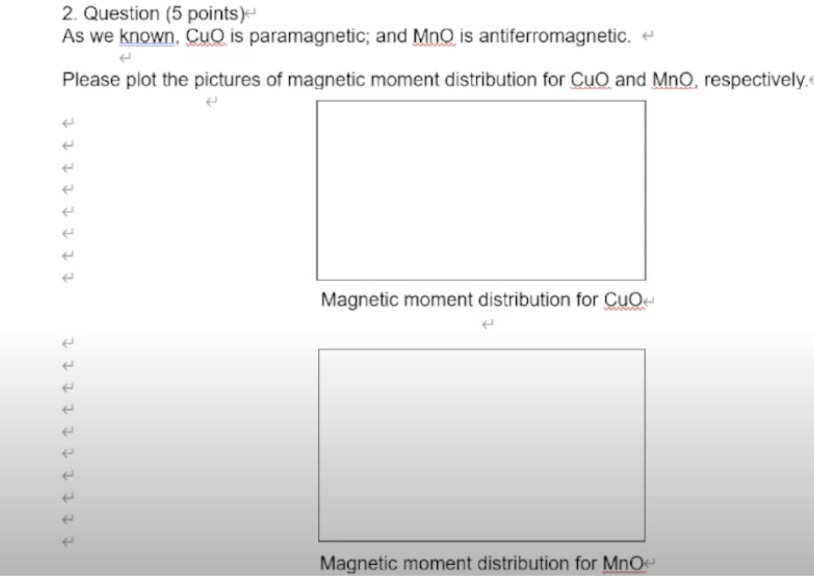 Solved 2. ﻿Question (5 ﻿points) ﻿As we known, CuO is | Chegg.com