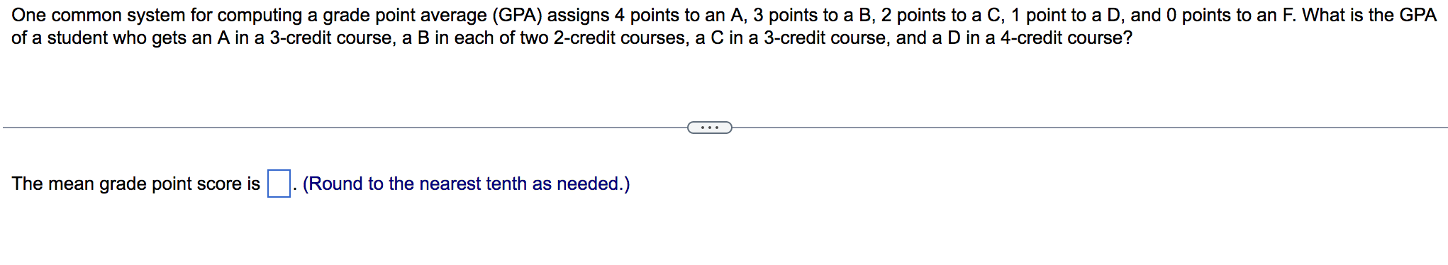 Solved of a student who gets an A in a 3 -credit course, a B | Chegg.com