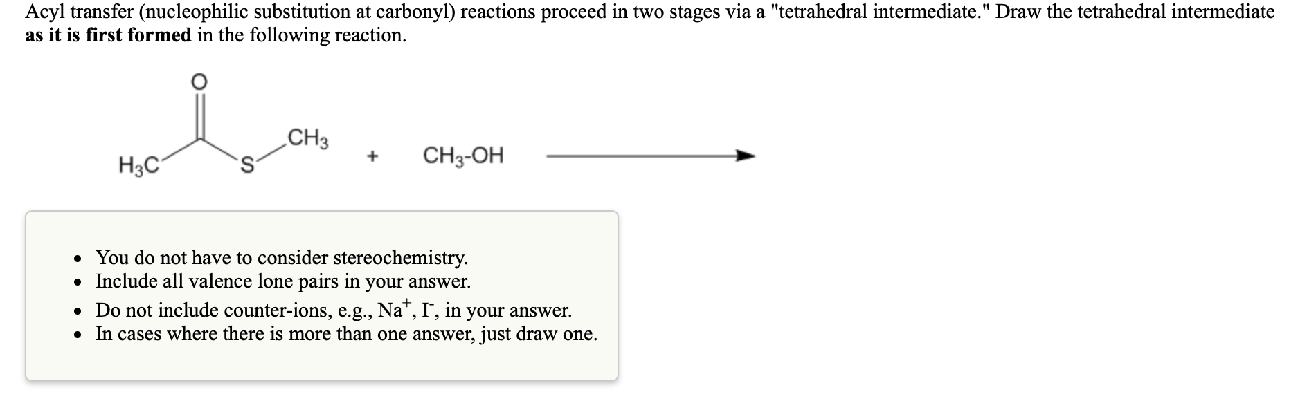 Solved Acyl transfer (nucleophilic substitution at carbonyl) | Chegg.com