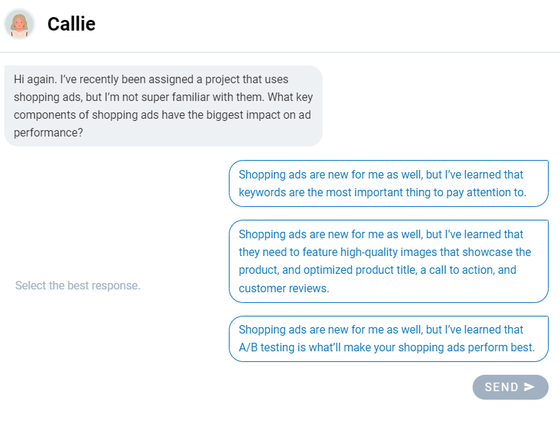 Solved Callie Hi again. I've recently been assigned a | Chegg.com