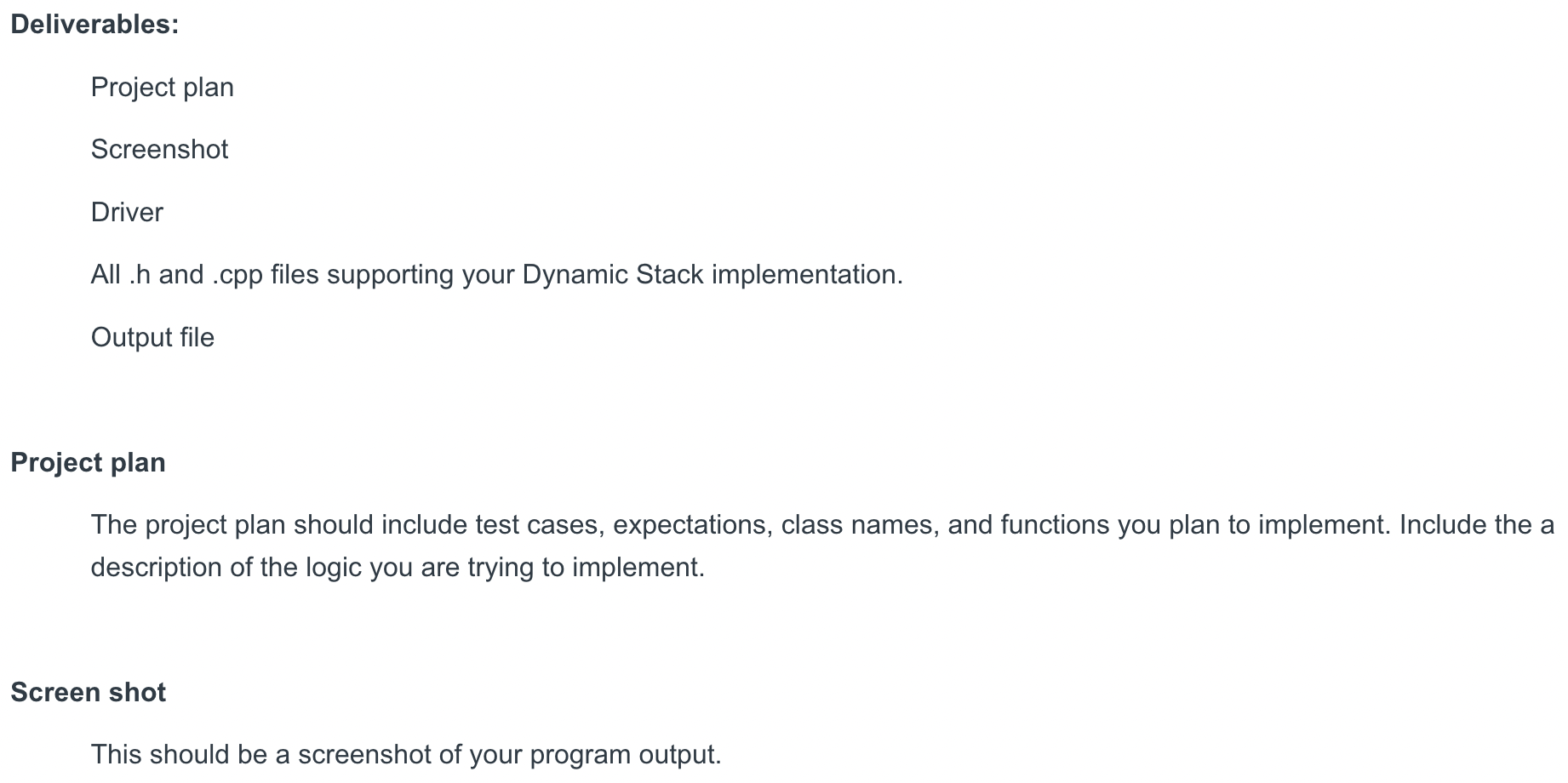 Solved First, implement a Dynamic Stack Template with pop, | Chegg.com