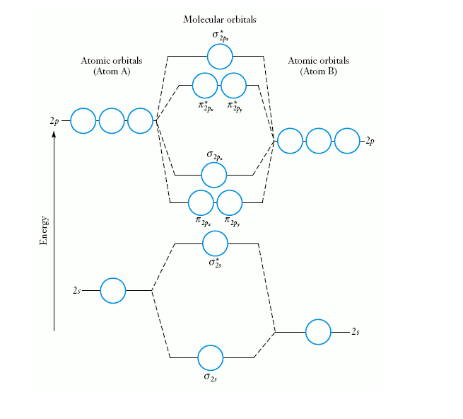 Solved Use the template below to construct a MO diagram for | Chegg.com