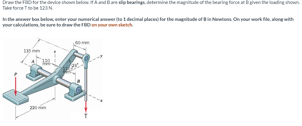 Solved Draw the FBD for the device shown below. If A and B | Chegg.com