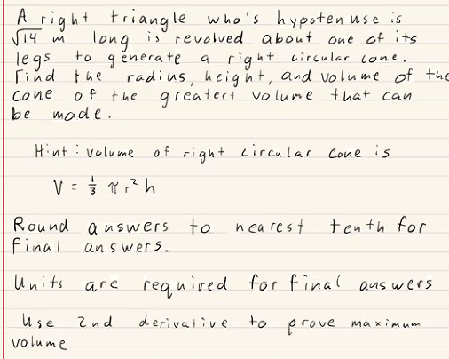 Solved to a A right triangle who's hypoten use is long is | Chegg.com