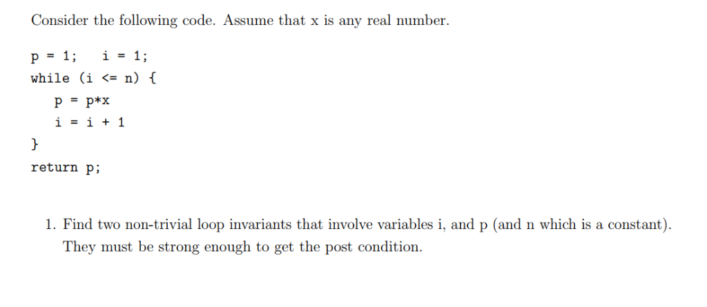 Consider Following Code Assume X Real Number P 1 1 Q37044636 Tutoring Champ 