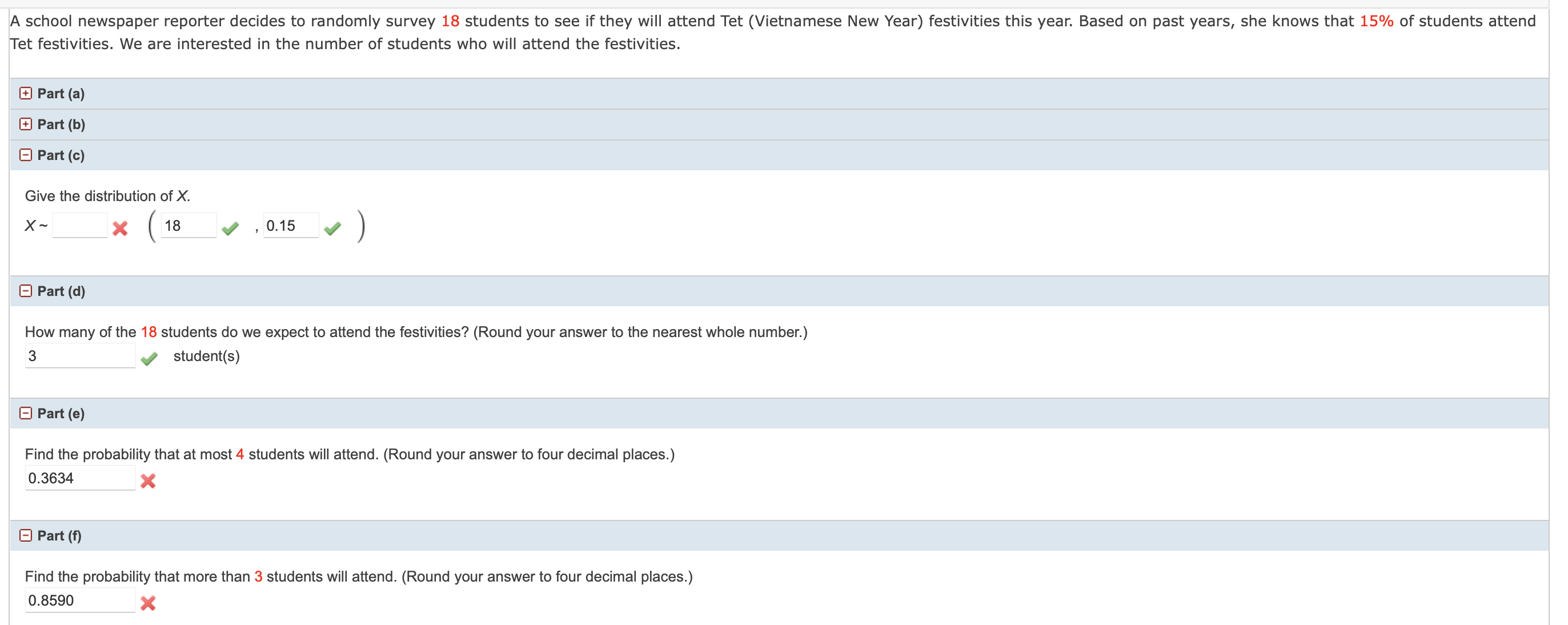 Solved A school newspaper reporter decides to randomly | Chegg.com