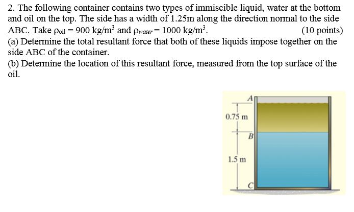 Solved 2. The following container contains two types of | Chegg.com