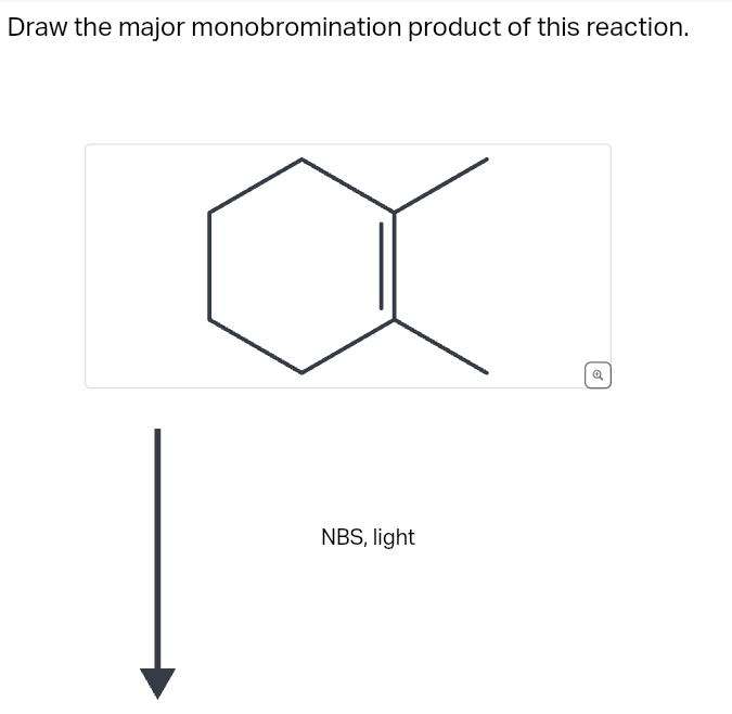 Solved Draw the major monobromination product of this | Chegg.com