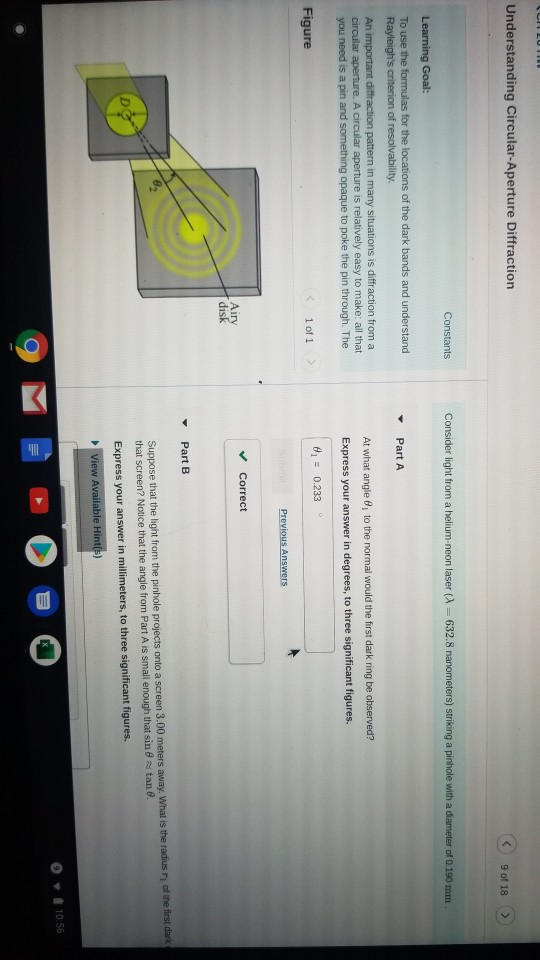 Solved CIT20UTIUE Understanding Circular-Aperture | Chegg.com