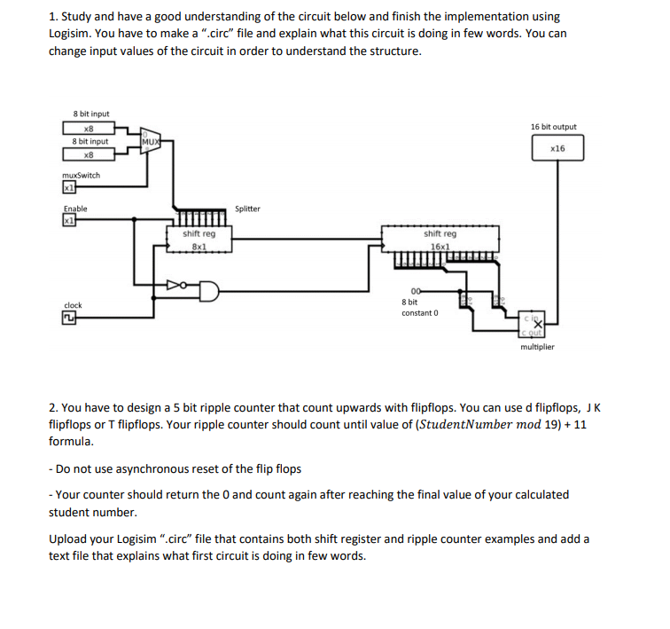 -Upload your Logisim “.circ” file that contains both | Chegg.com