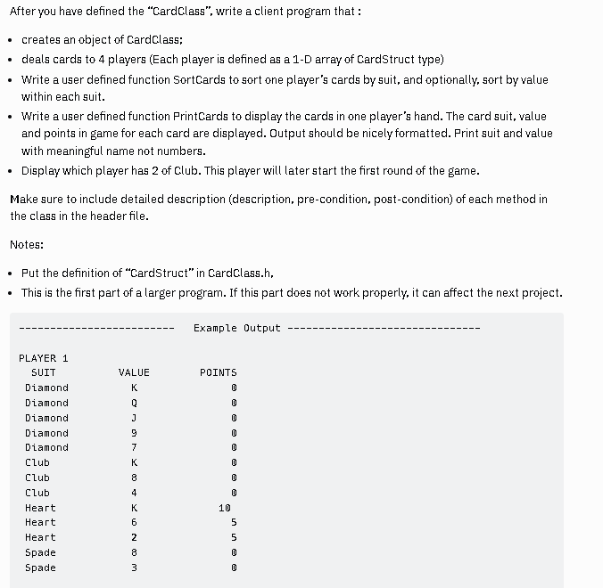 Solved Problem: Your program will implement the preparation | Chegg.com